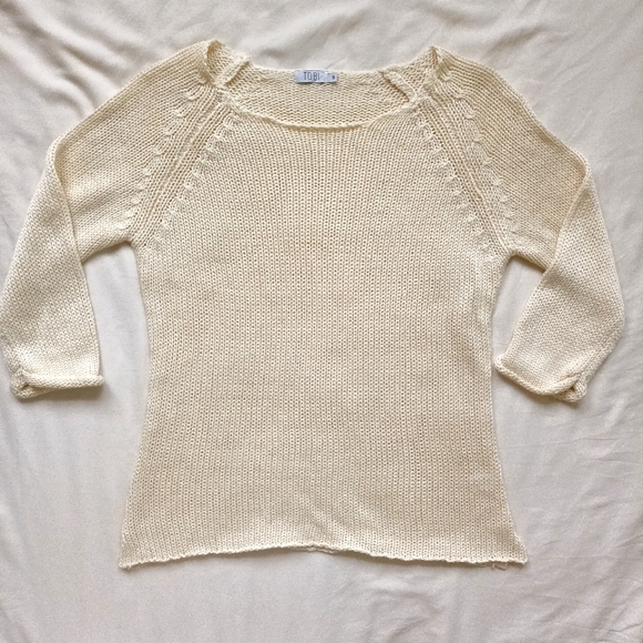 Tobi | Sweaters | 35 Nwot Tobi Knit Cream Sweater Size S 34 Sleeve ...